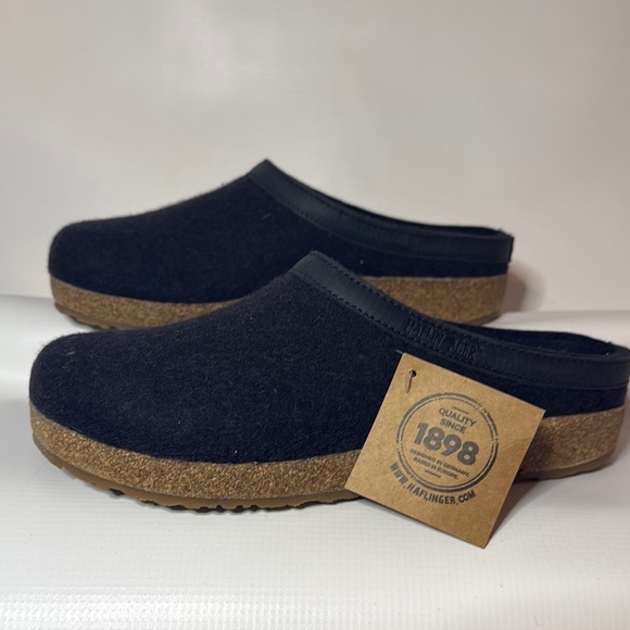 Shoes | Mens Haflinger Charcoal Pure Wool Clogs Brand New In Box | Poshmark